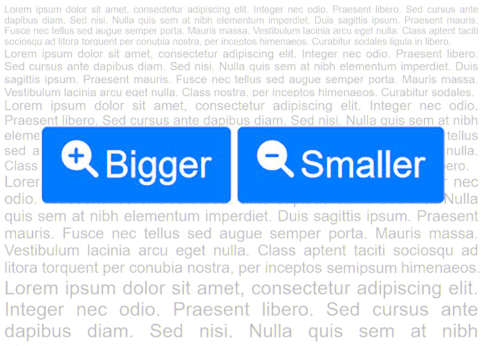 Font Size Font Size