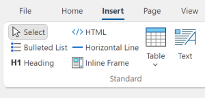 Adding text to a web page